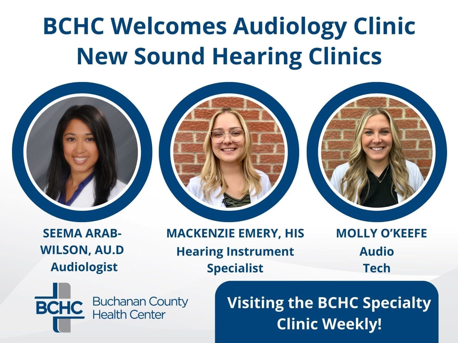 Audiology Services Return to BCHC Specialty Clinic - Buchanan County Health Center